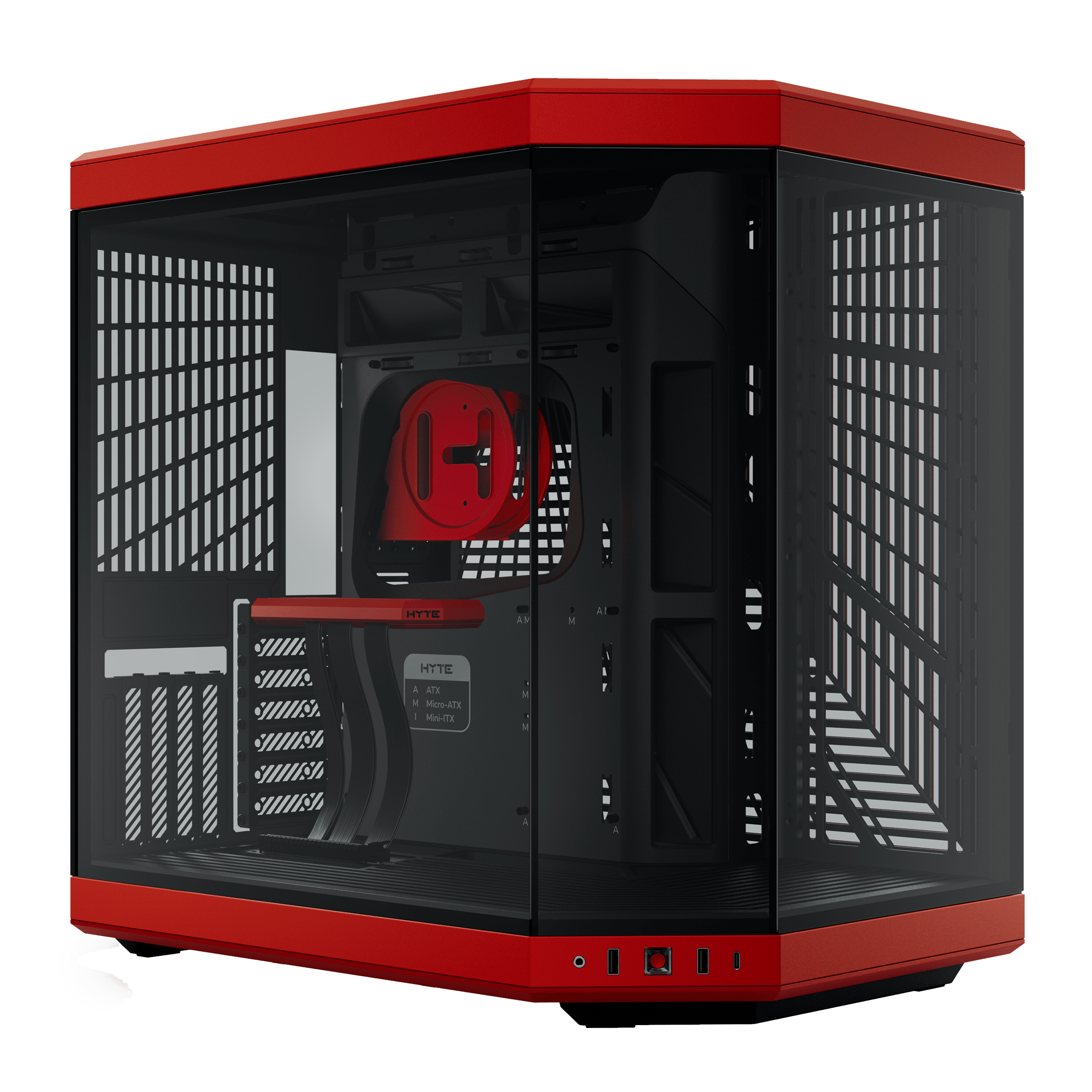 HYTE Y70 Gaming Case - Black Cherry
