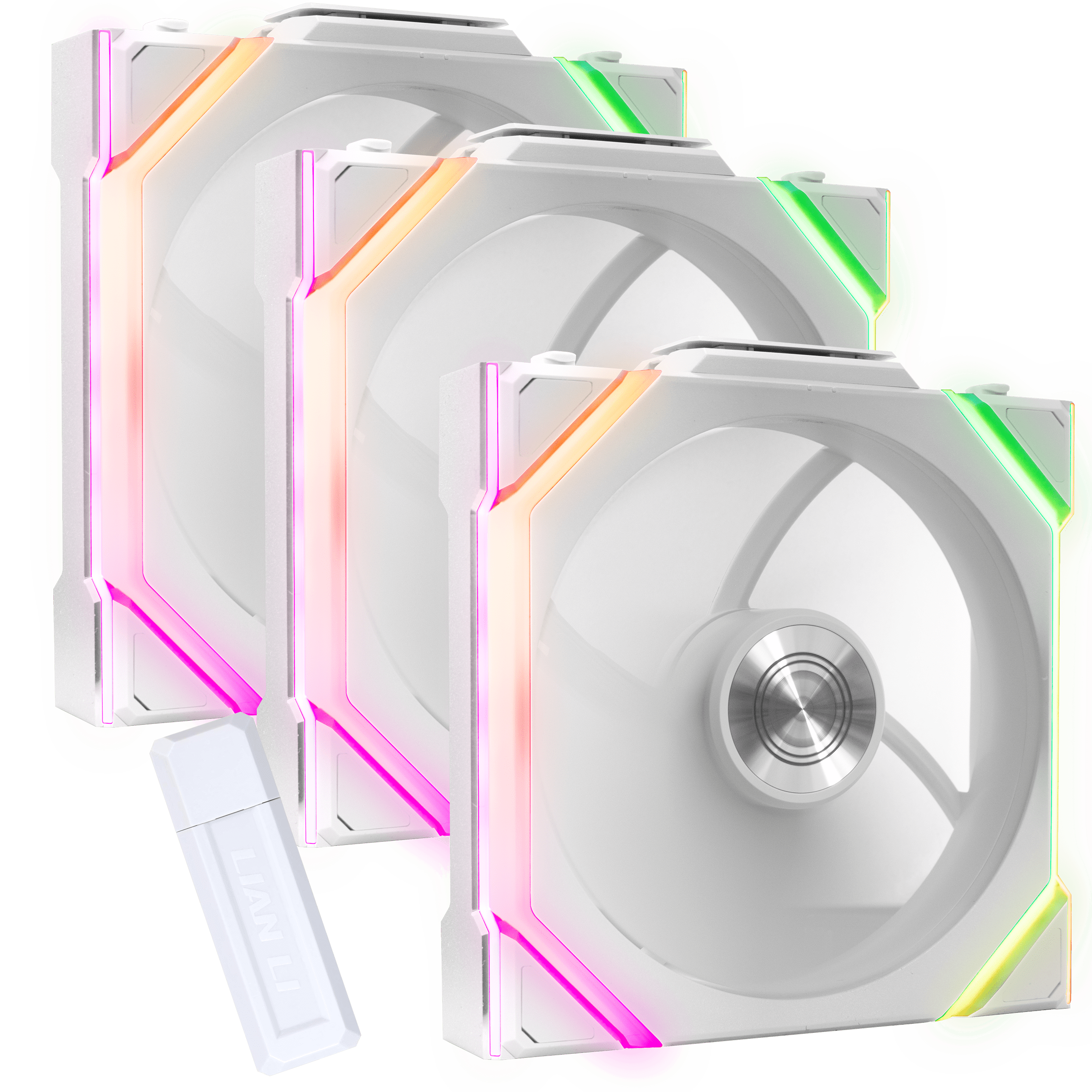 Lian Li UNI FAN SL-Wireless ARGB 120mm Triple Fan Pack w Lian Li UNI FAN SL-Wireless ARGB 120mm Triple Fan Pack w