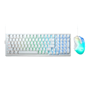 iBUYPOWER MK9 RGB Mechanical Gaming Keyboard and Mouse Combo - White ...