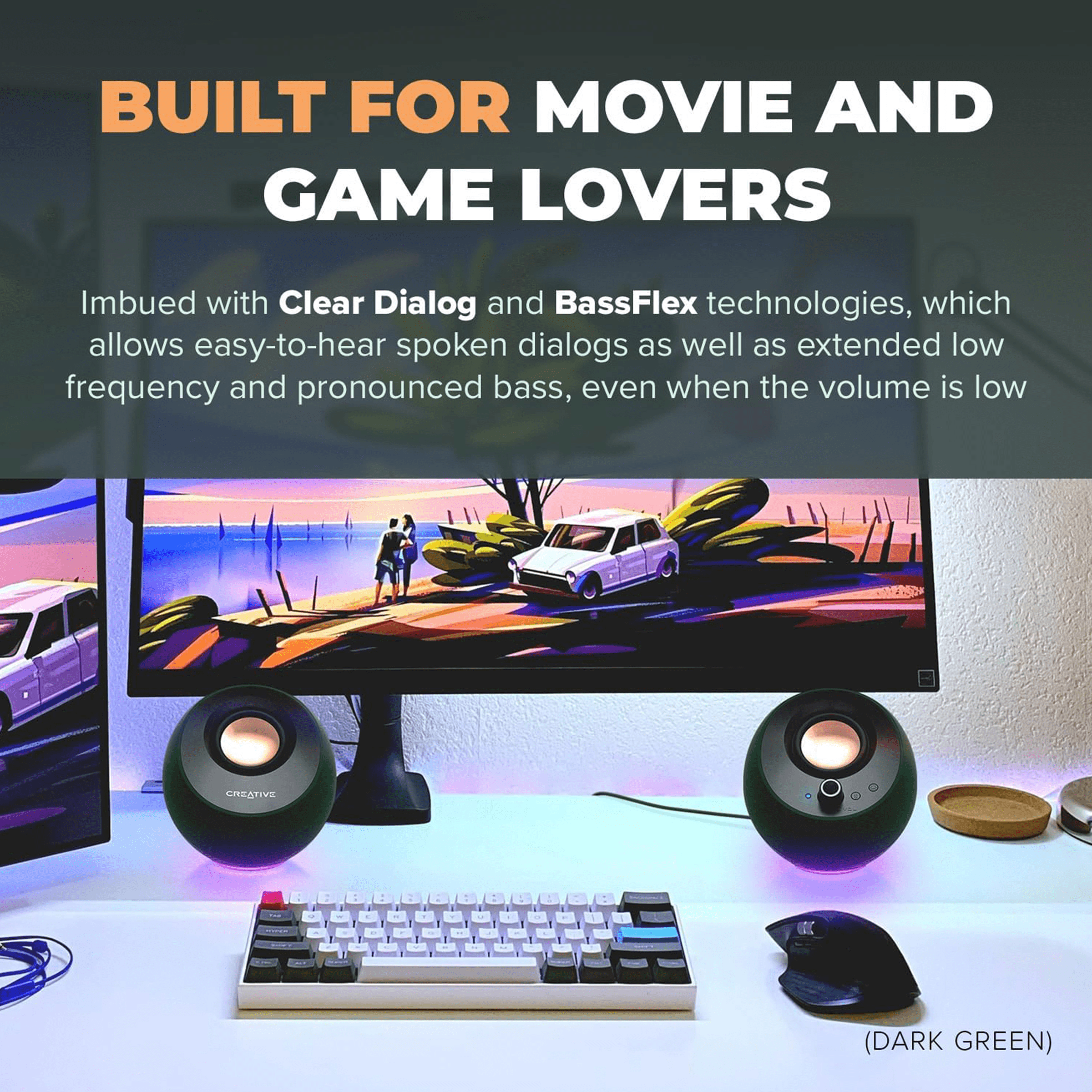 Creative Pebble Pro 2.0 RGB Speakers